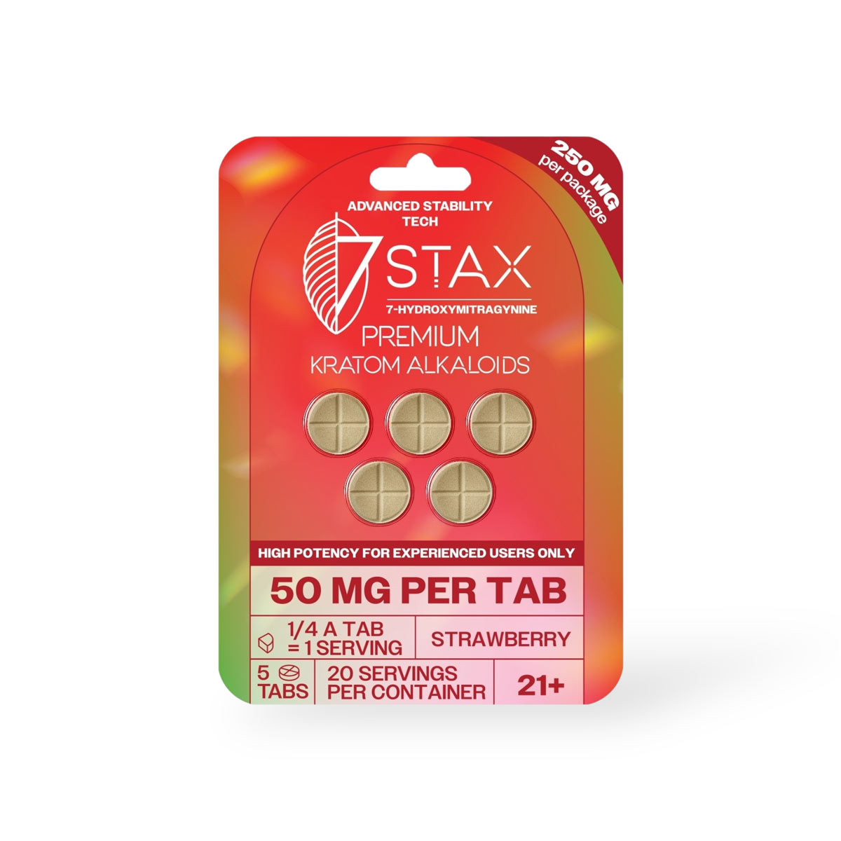 7 Stax Strawberry 7-OH Tablet 50mg | Potent Chewable Dose