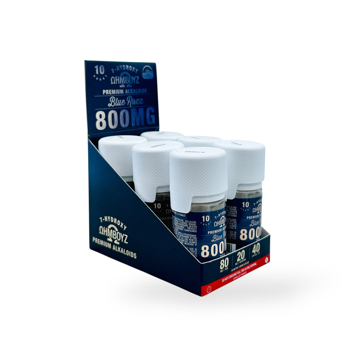 OHMBOYZ 7-Hydroxy Tablets Blue Razz 80mg Per Tablet