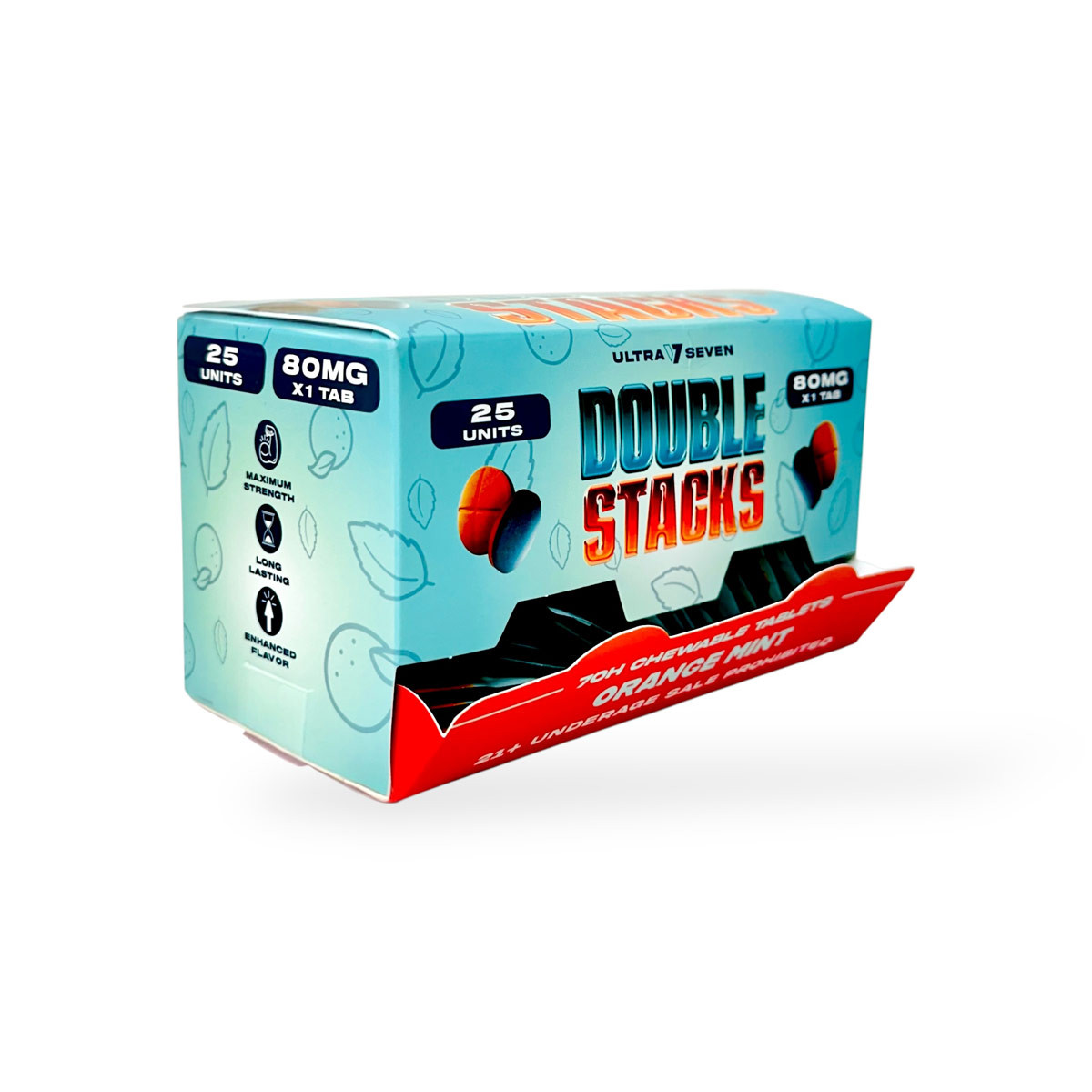 Ultra Seven Double Stacks 7-Oh Orange Mint 80mg