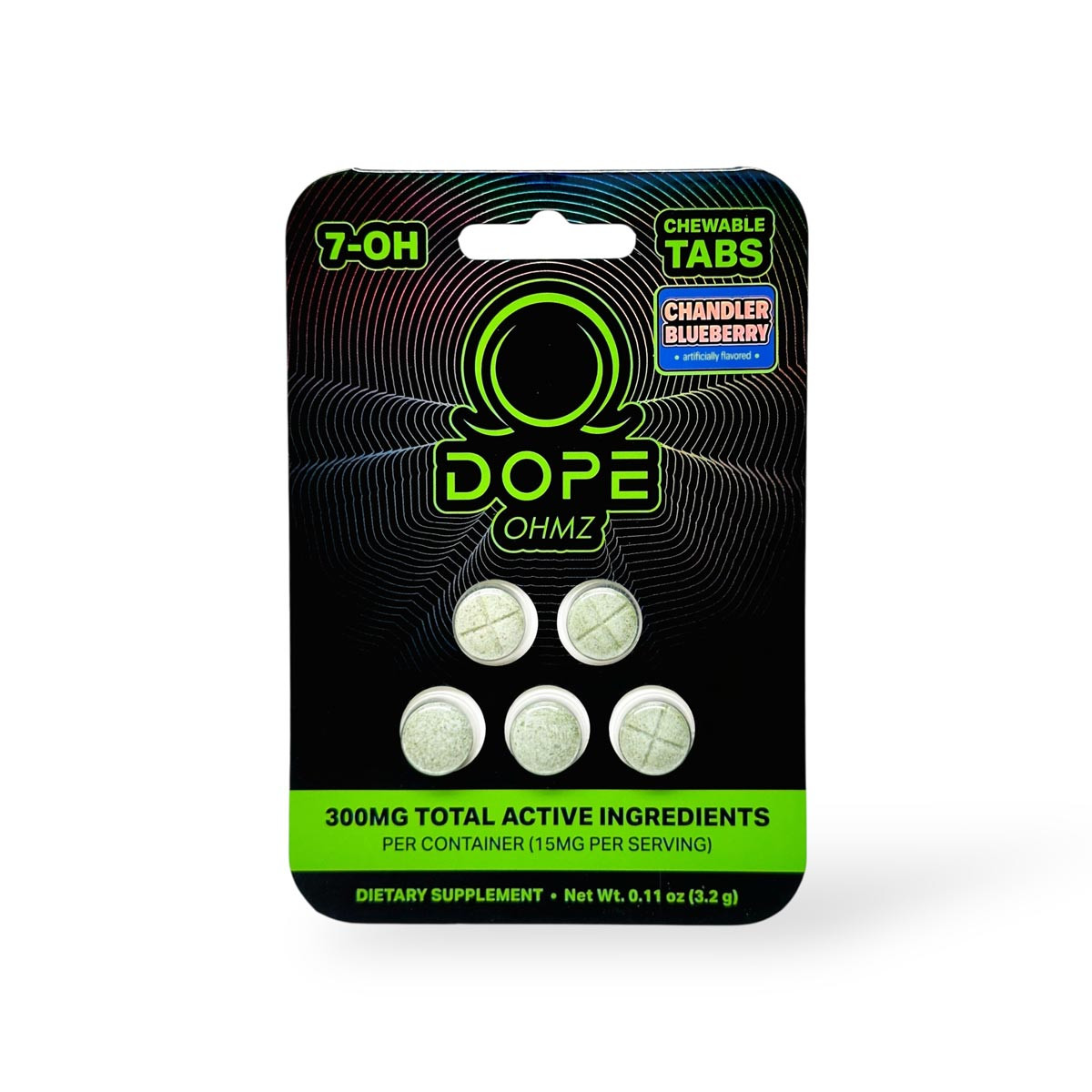 Dope Ohmz 7-OH Chandler Blueberry Chewable 60mg