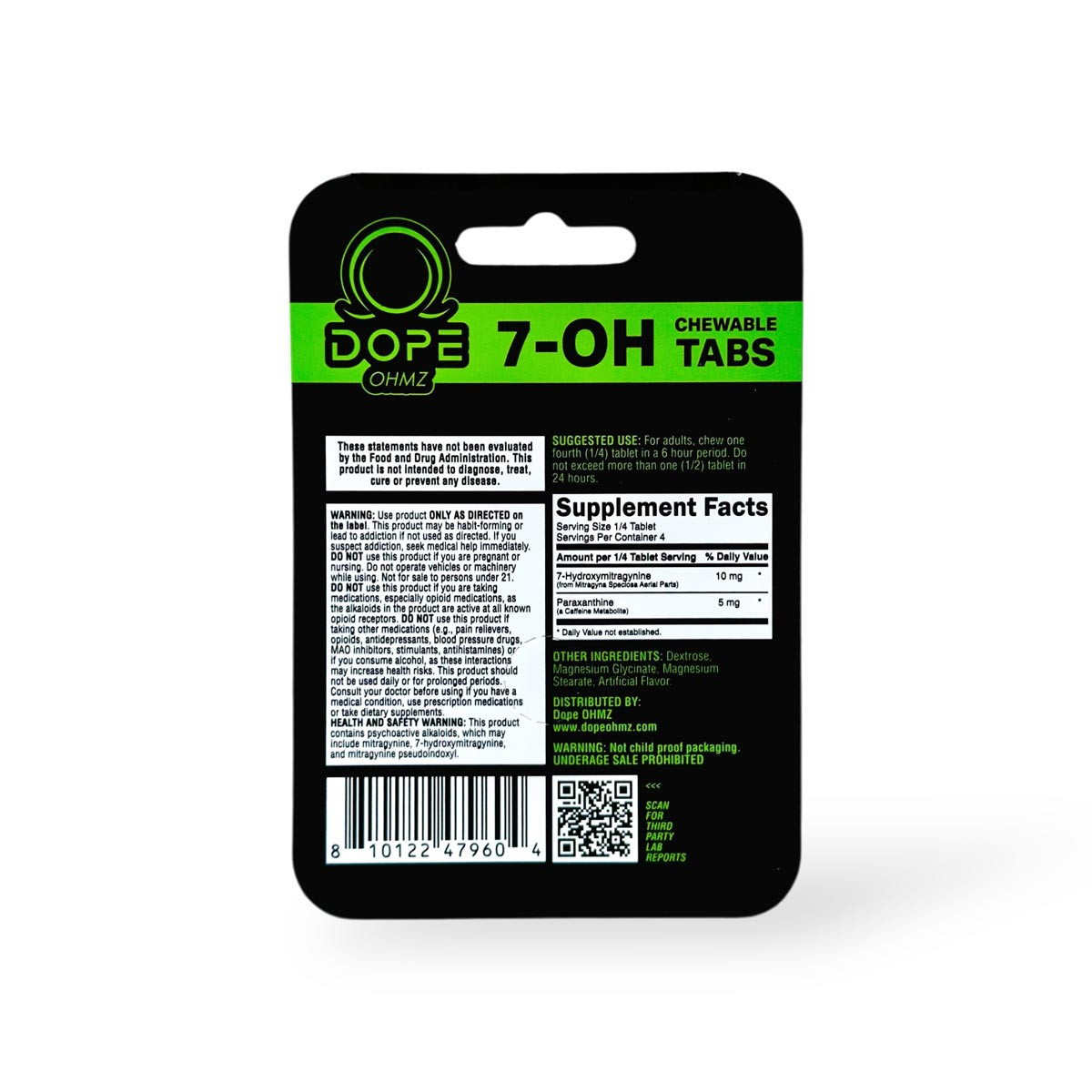 Dope Ohmz 7-OH Chandler Blueberry Chewable 60mg