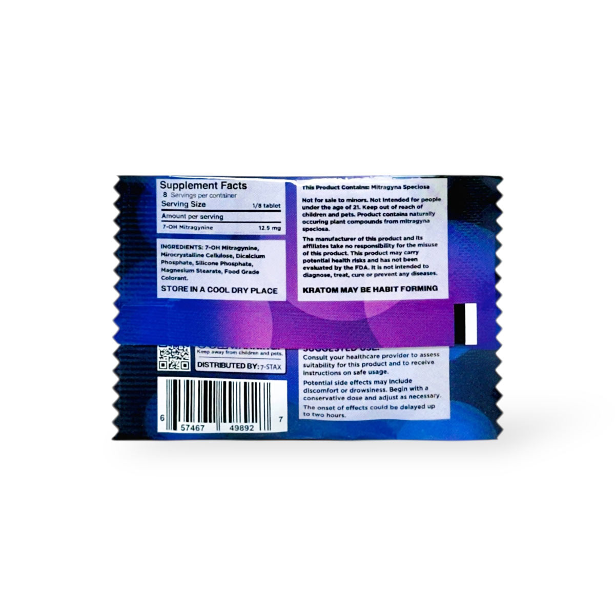 7 Stax Grape 7-OH Tablets 100mg | Extreme Potency Chewables