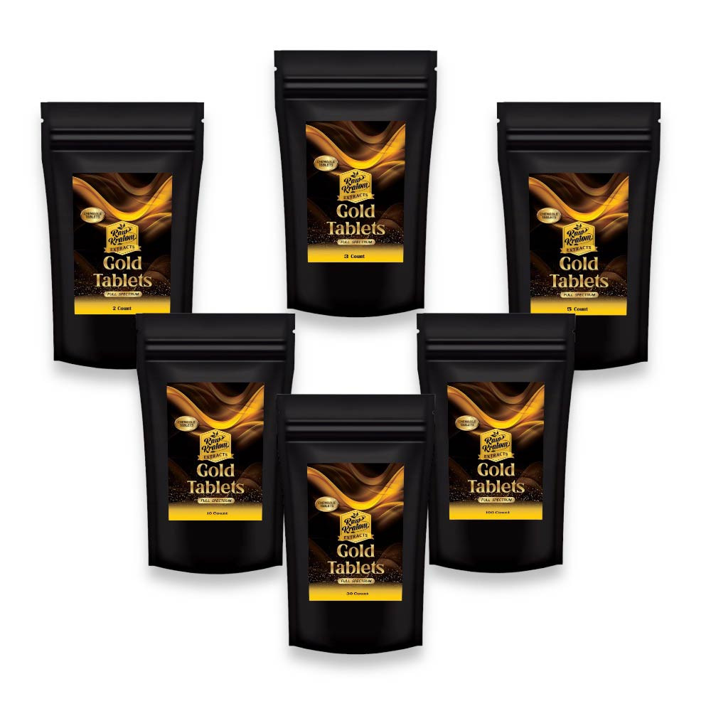 OPMS Gold Kratom Extract Capsules - Pure Leaf Kratom