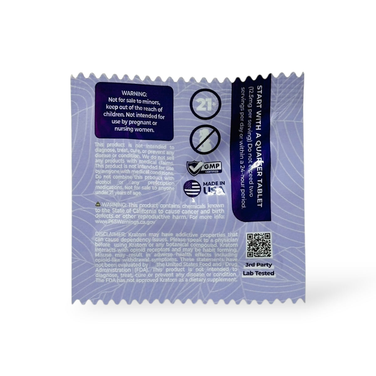 numbz 7-OH + Minor Alkaloids Chewable Tablets Grape Soda 50mg Per Tablet