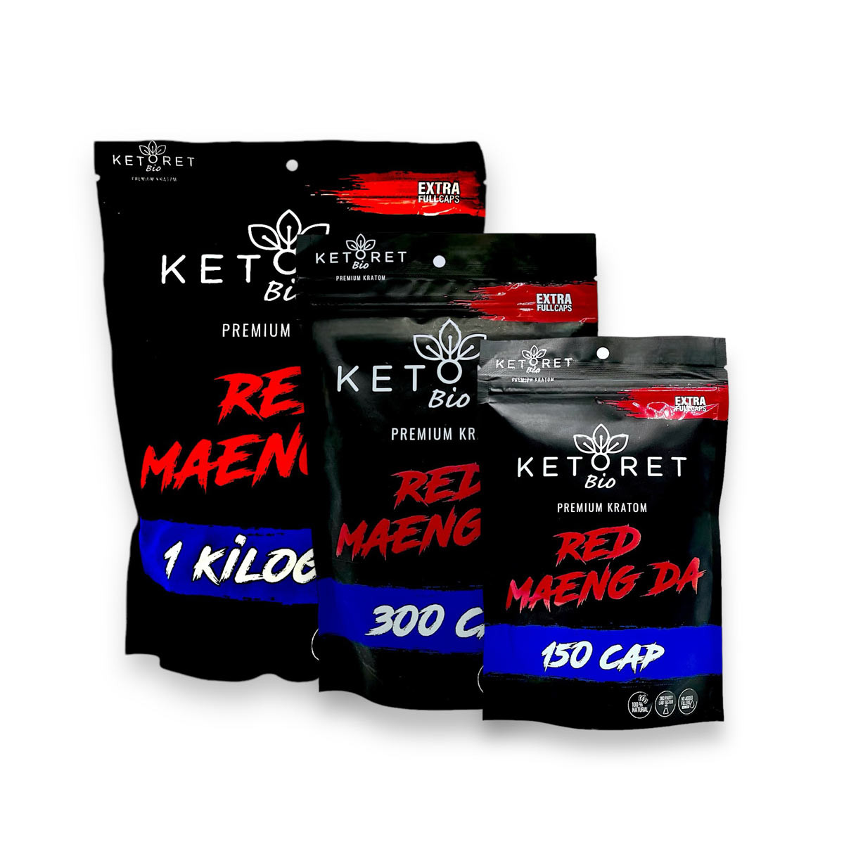 Red Maeng Da Kratom Capsules - Ketoret Bio