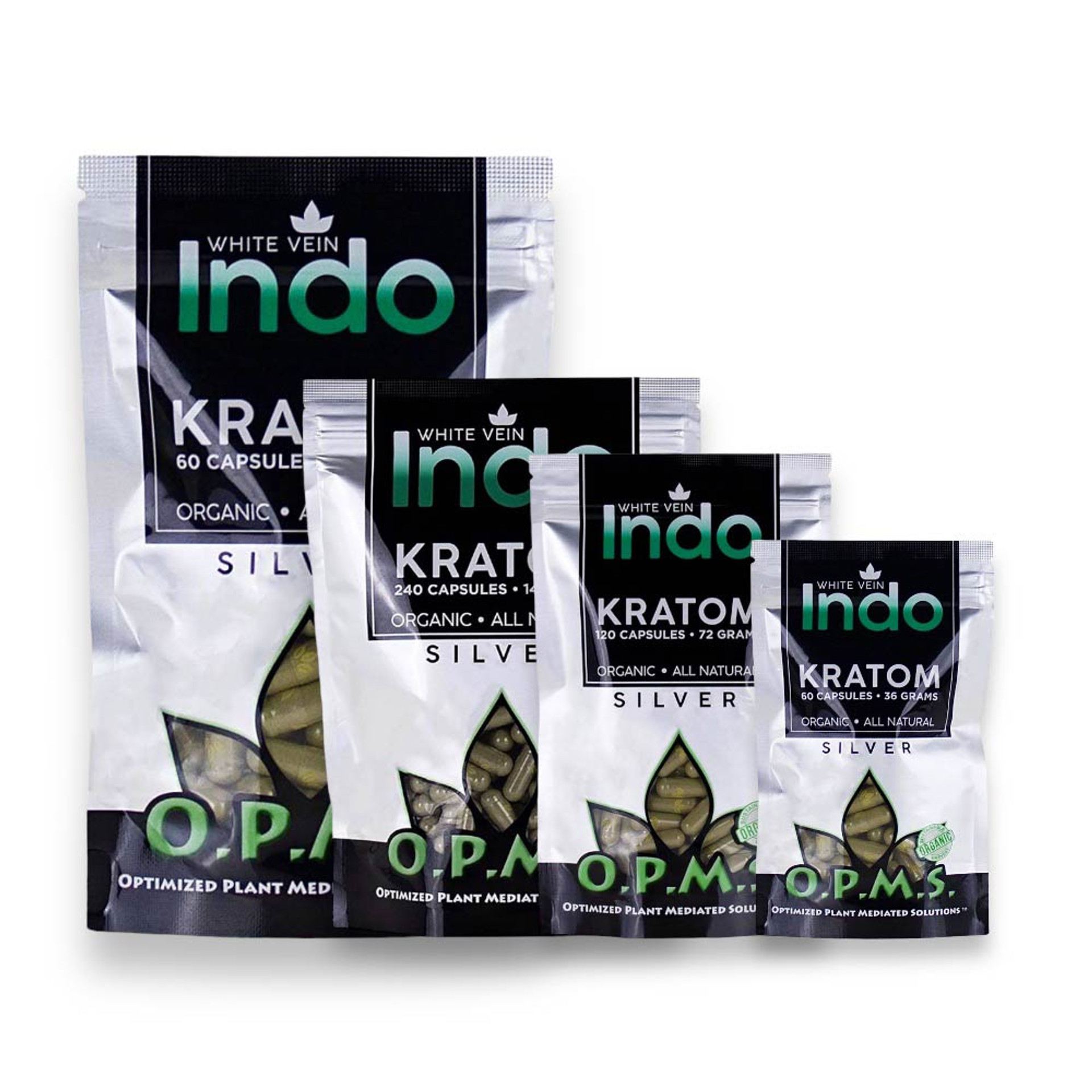 OPMS Silver Capsule Sampler Pack - Pure Leaf Kratom