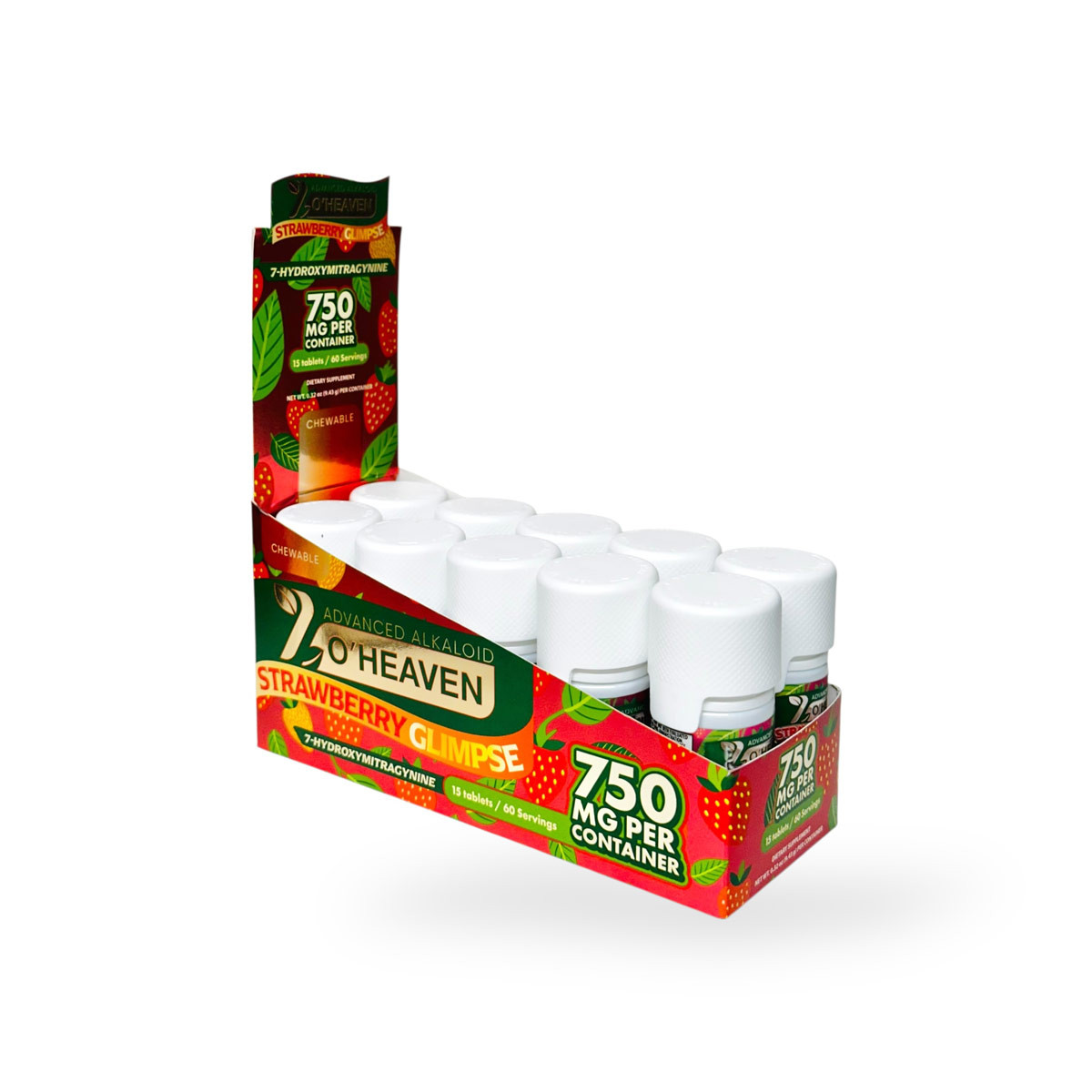 7 O'Heaven Strawberry 50mg 7-OH Tablets | Fast Relief