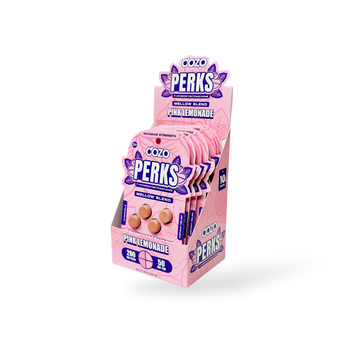 Dozo Perks Mellow Blend Pink Lemonade Tablet 50mg 7-OH