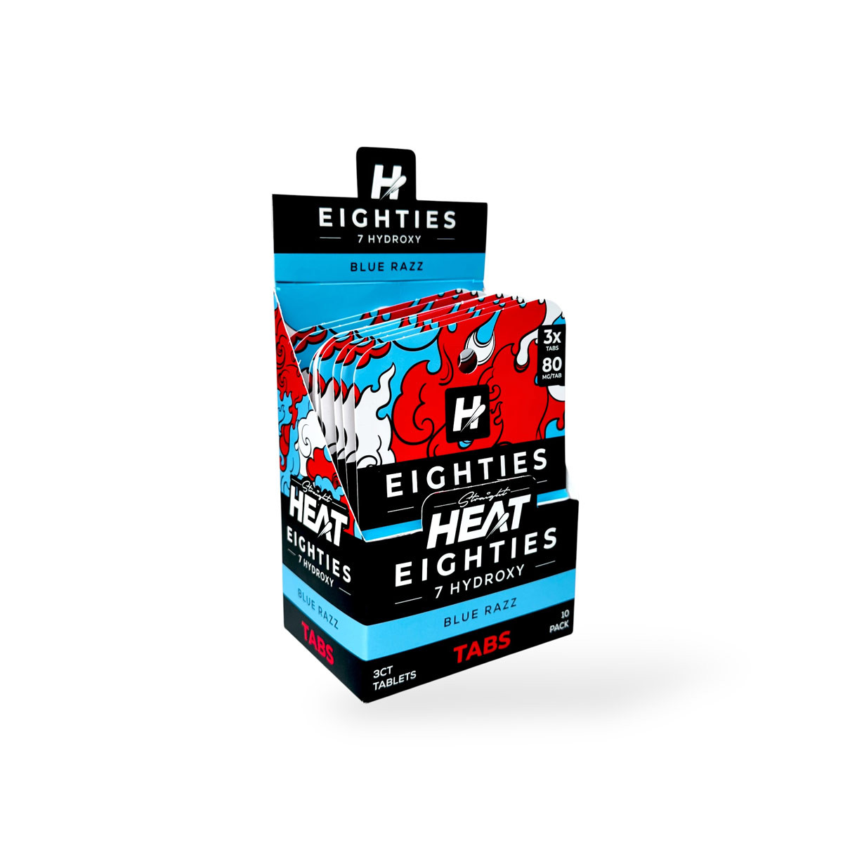 Straight Heat Eighties Blue Razz Tablets 80mg