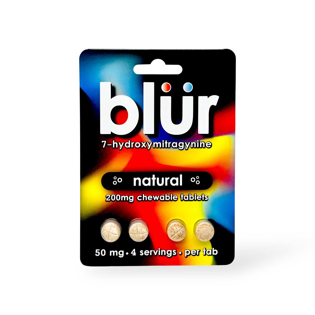 Blur Natural 7-OH Chewable Kratom Tablets 50mg