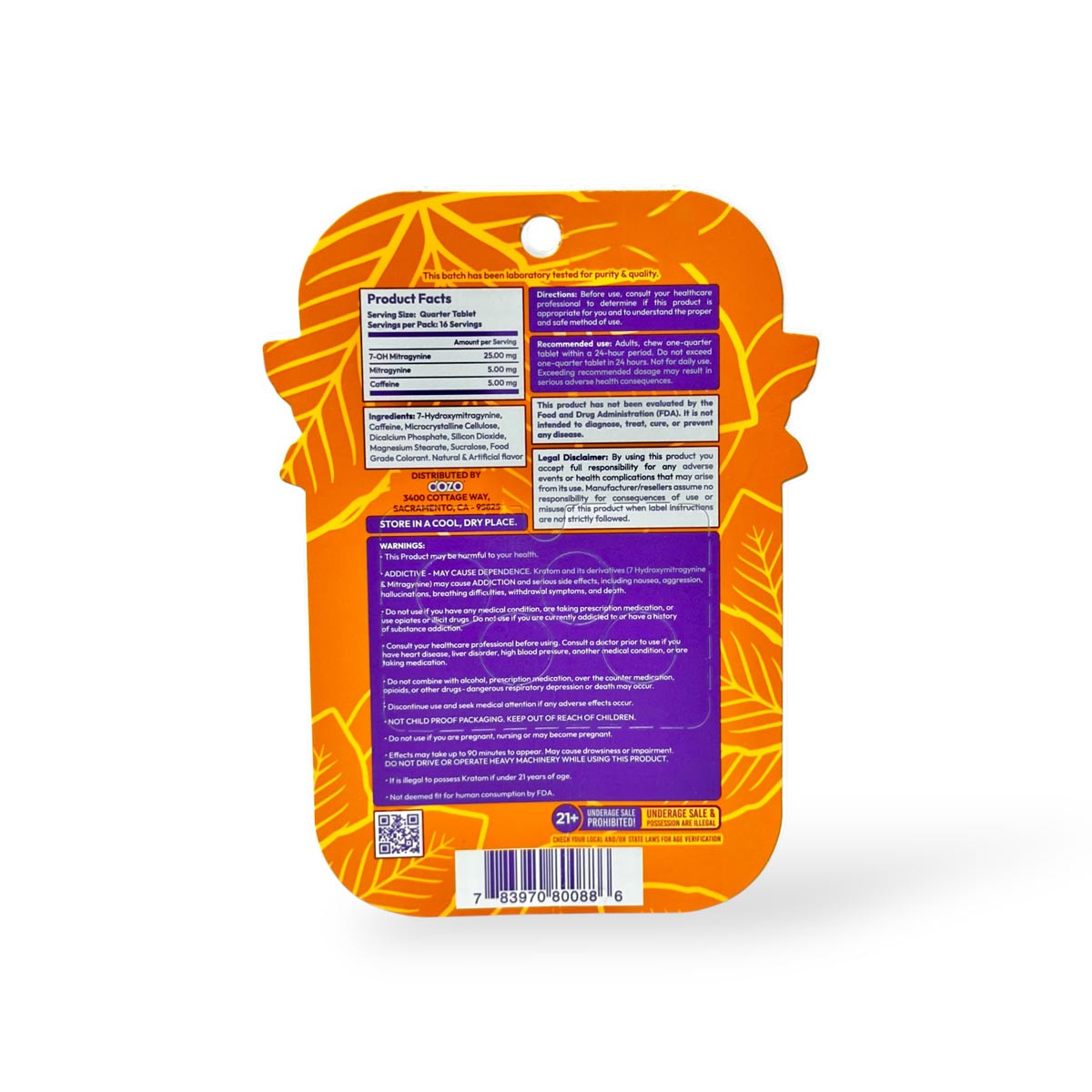 Dozo Perks 7-OH LVLUP Peach Kiwi Extreme Potency 100mg