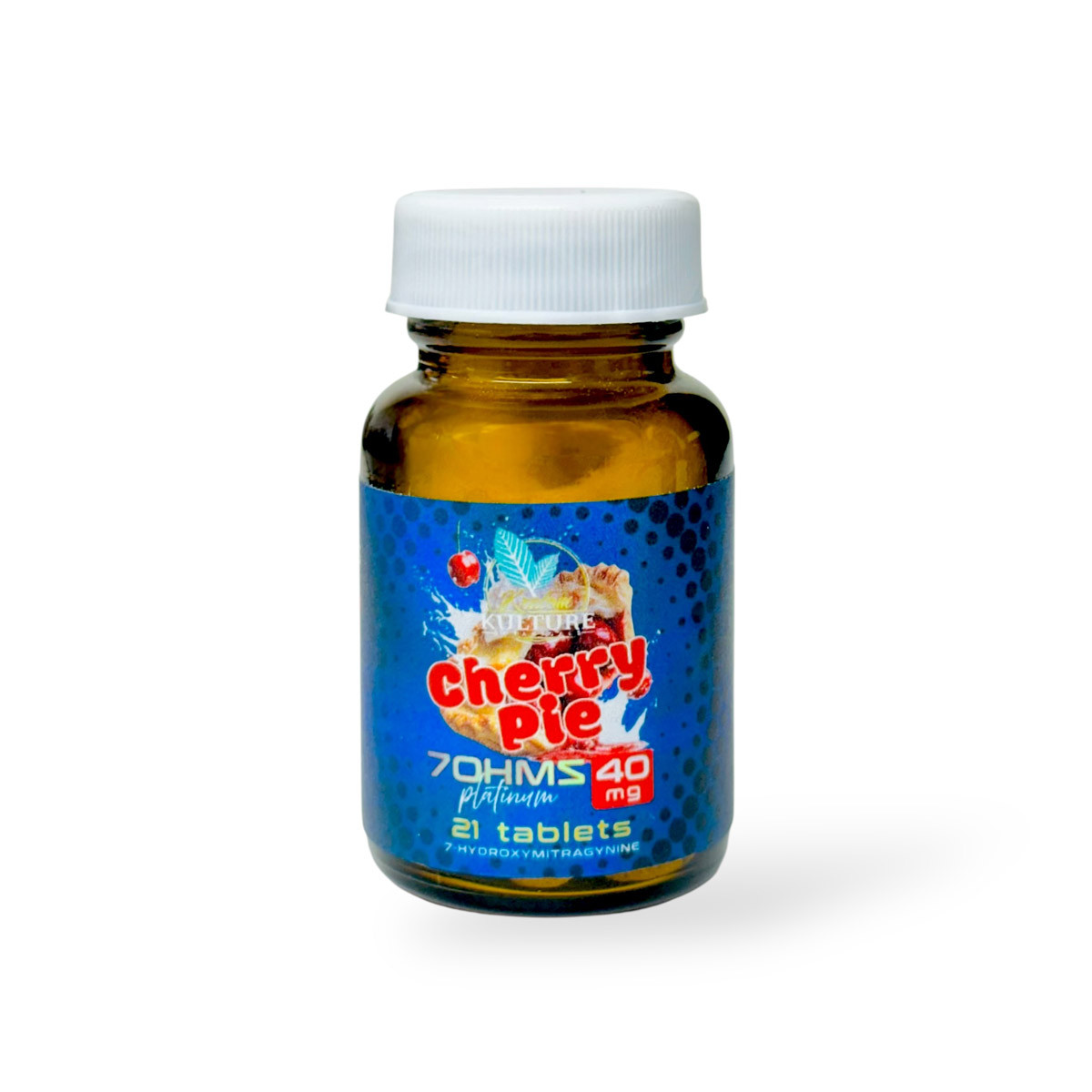 Kratom Kulture 7OHMZ Cherry Pie Platinum Tablets 40mg