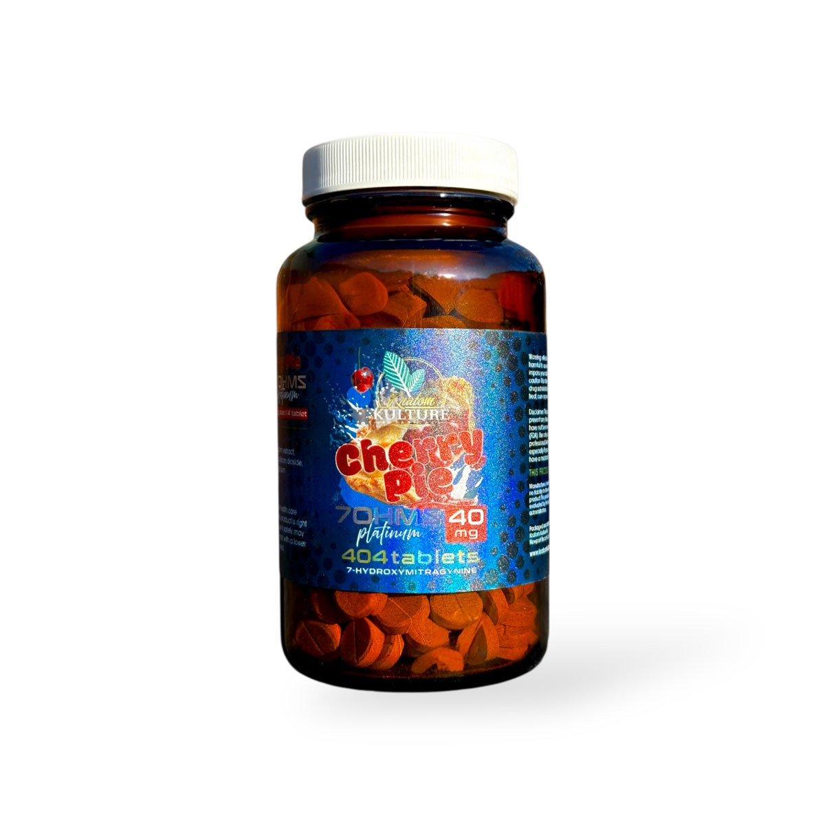 Kratom Kulture 7OHMZ Cherry Pie Platinum Tablets 40mg