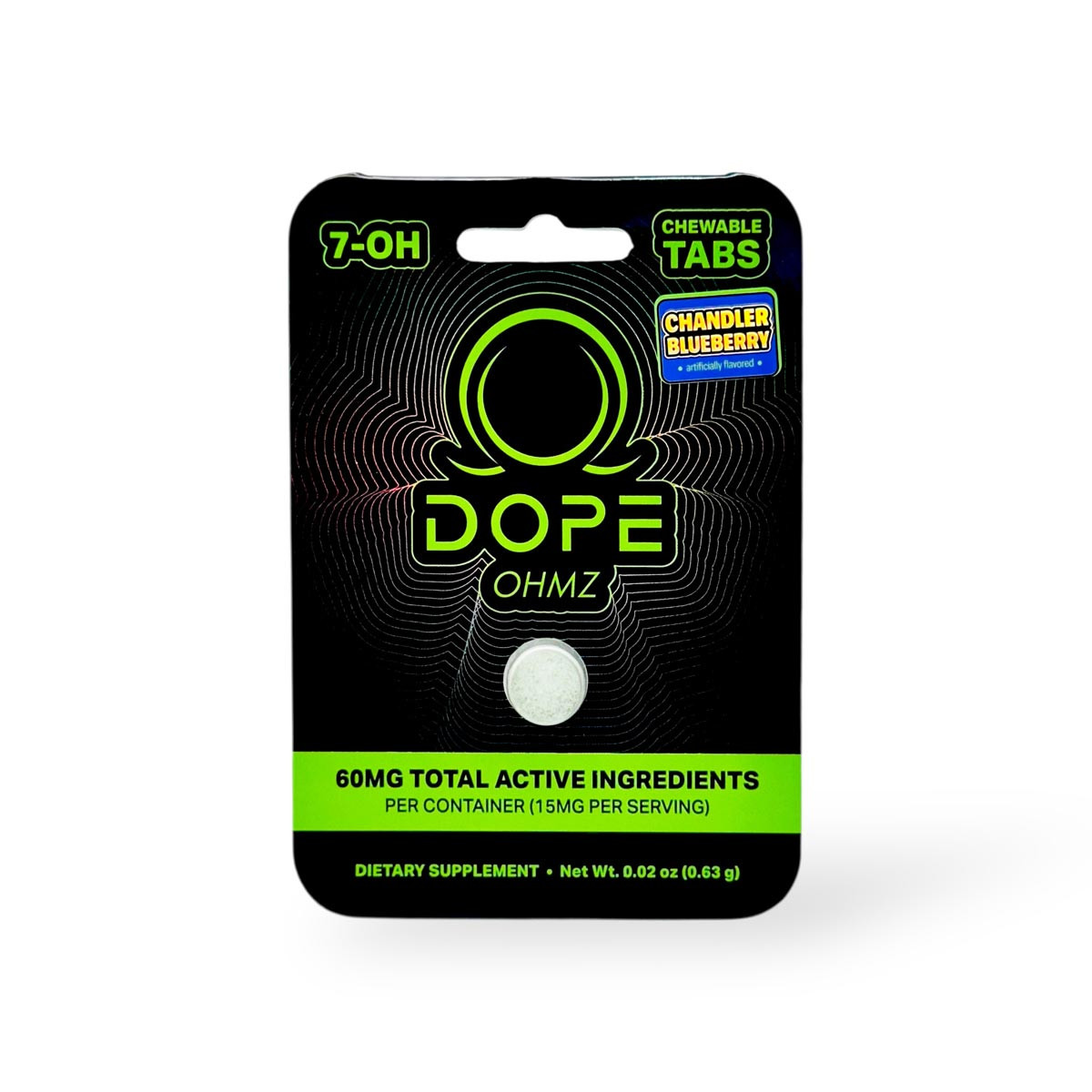 Dope Ohmz 7-OH Chandler Blueberry Chewable 60mg