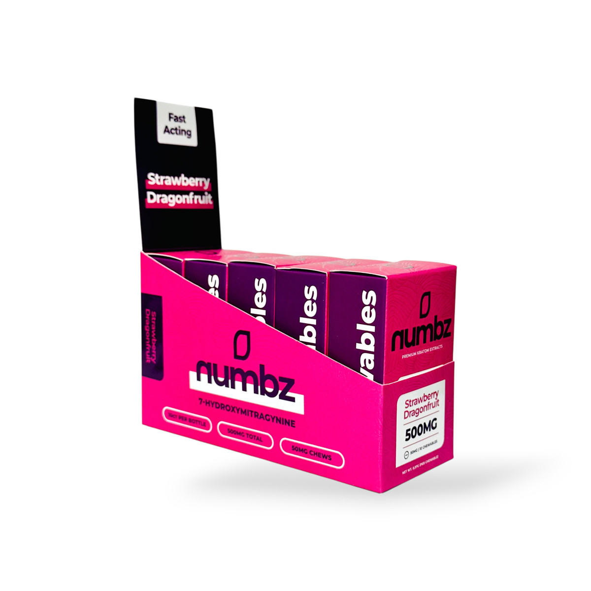 numbz 7-OH + Minor Alkaloids Chewable Tablets Strawberry Dragonfruit ...