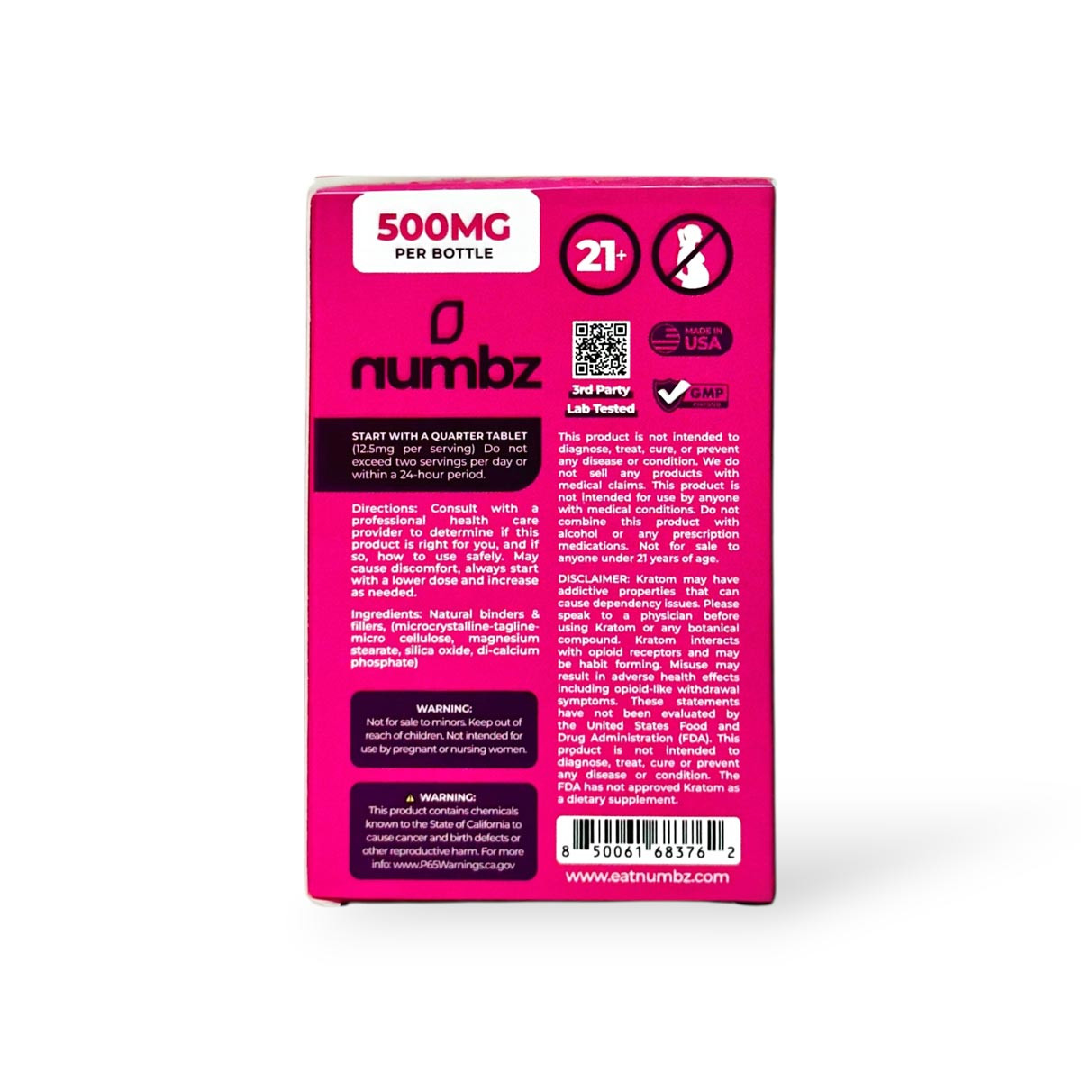 numbz 7-OH + Minor Alkaloids Chewable Tablets Strawberry Dragonfruit ...