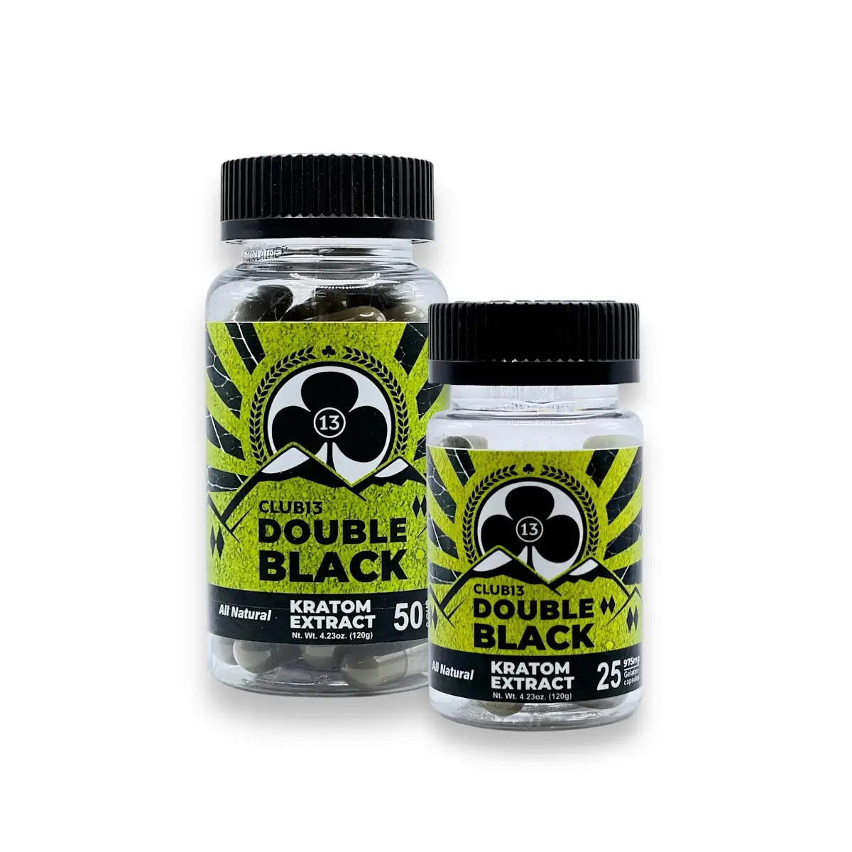Club 13 Indo White Kratom Extra Strength Capsules - Energizing