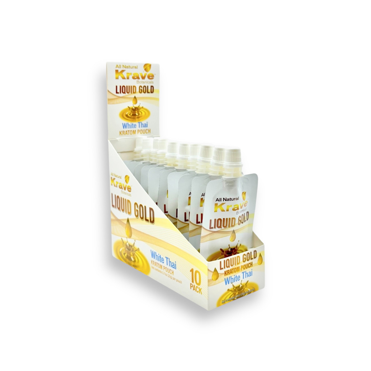 Krave Kratom Liquid Gold White Thai Kratom Extract Pouch 20g