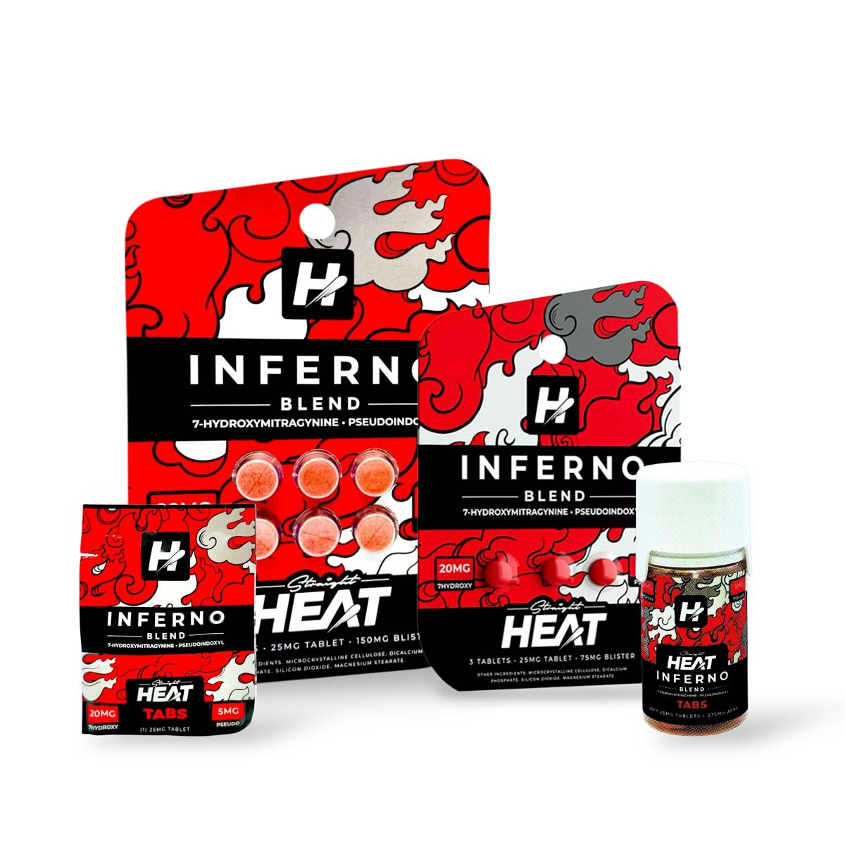 Straight Heat | 7-Hydroxy Chewable Tablets, Syrup, Shots | Pure Leaf Kratom