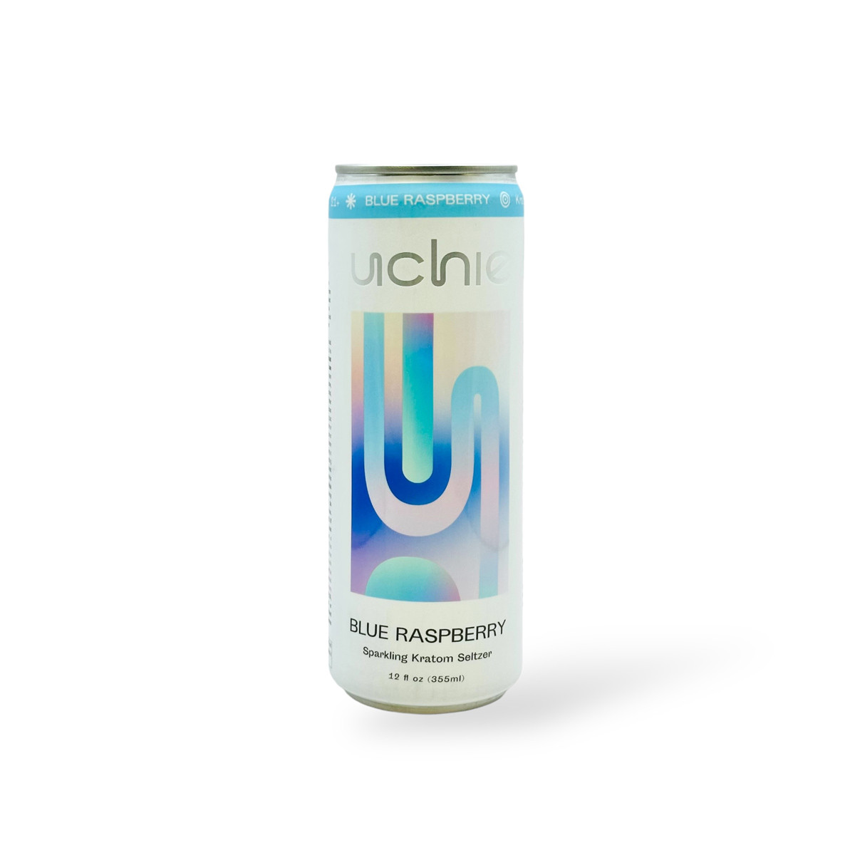 Uchie Sparkling Kratom Seltzer Blue Raspberry 12oz - Refreshing