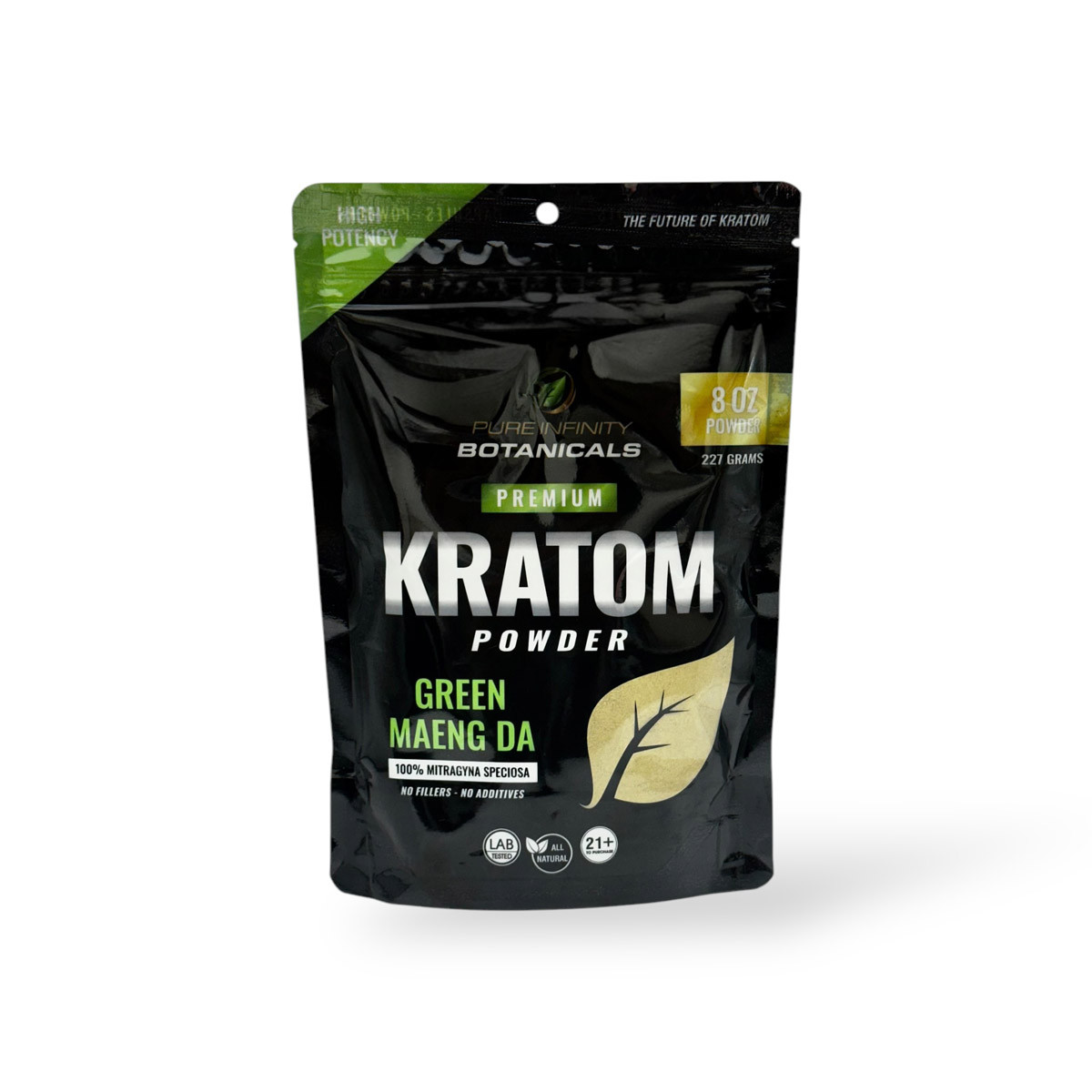 Pure Infinity Botanicals Premium Kratom Powder Green Maeng Da