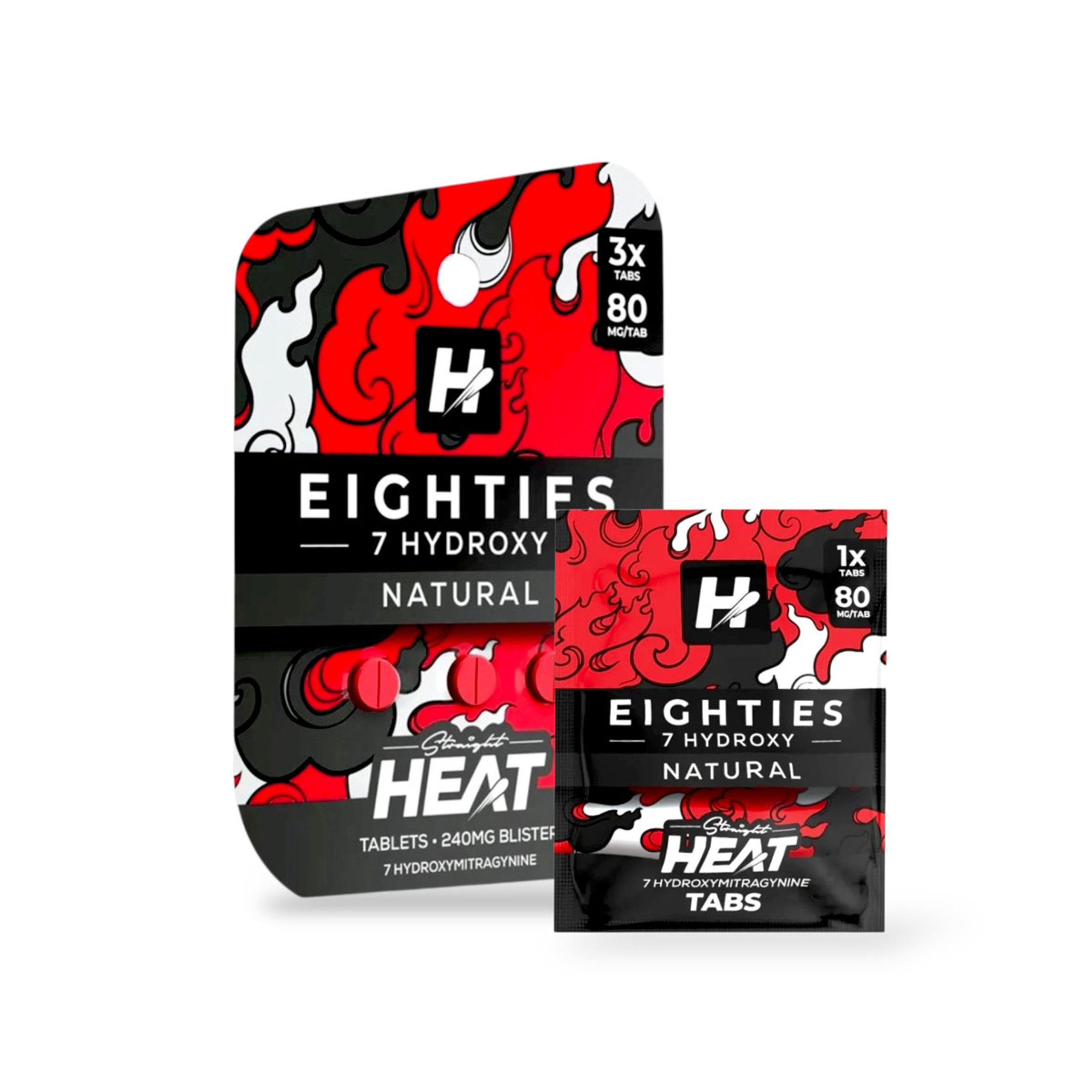 Straight Heat Eighties Natural Pseudo Tablets 80mg