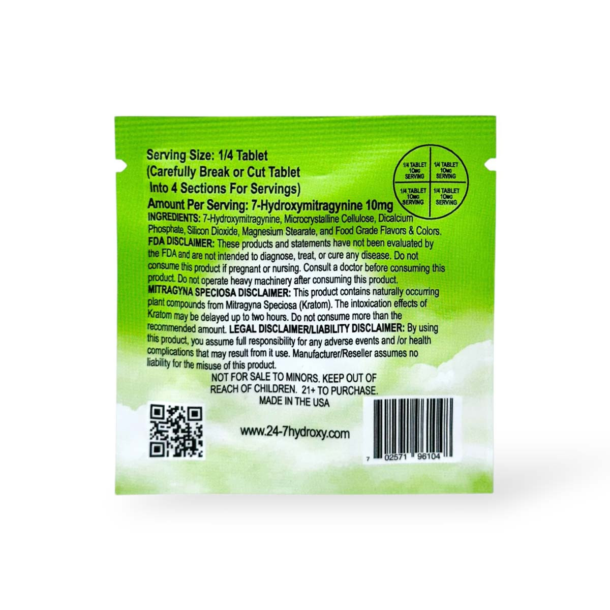 24-7 Natural 7-OH Chewable Tablet 40mg