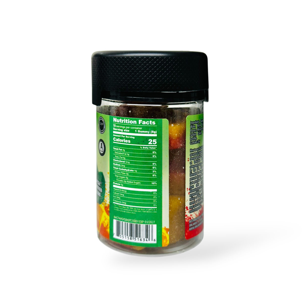 Organi Kratom Extract Gummies Mit-100 Strawberry & Banana
