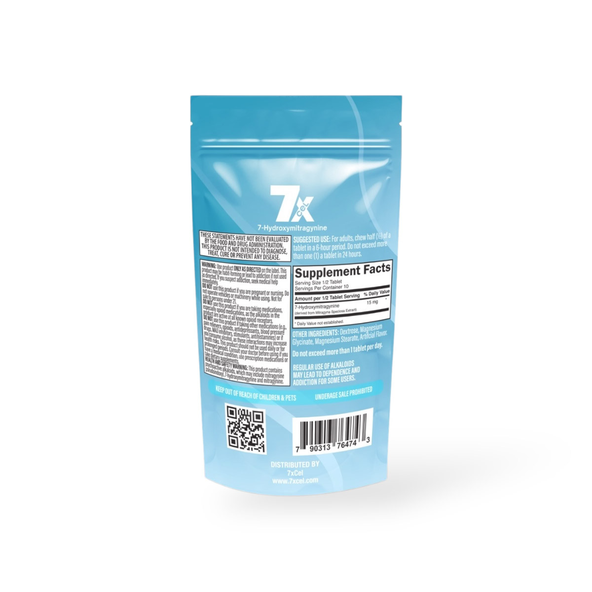 7Xcel Natural 7-OH Tablet 30mg | Clean Potent Chewable
