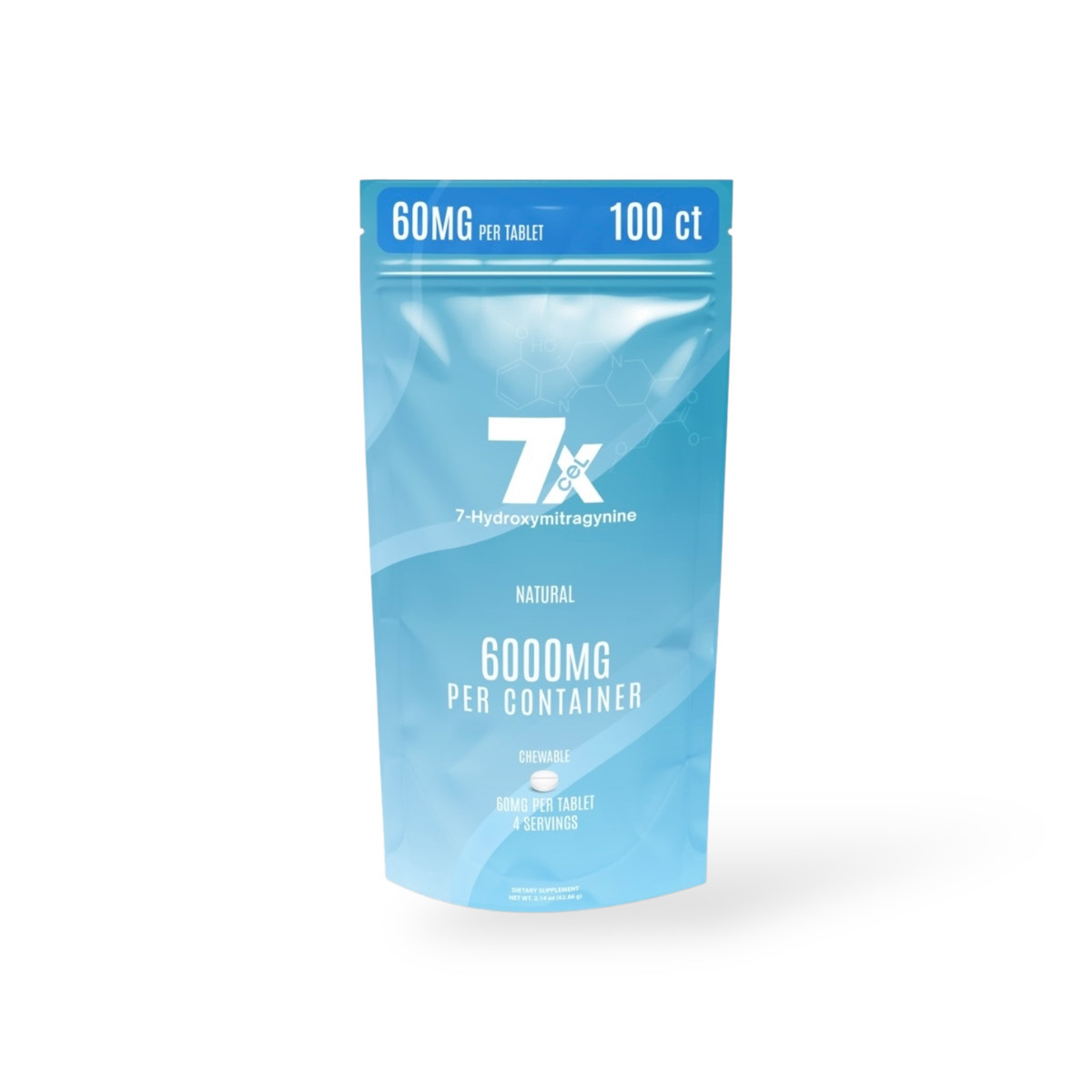 7Xcel Natural 7-OH Tablet 60mg | Potent Clean Chewable