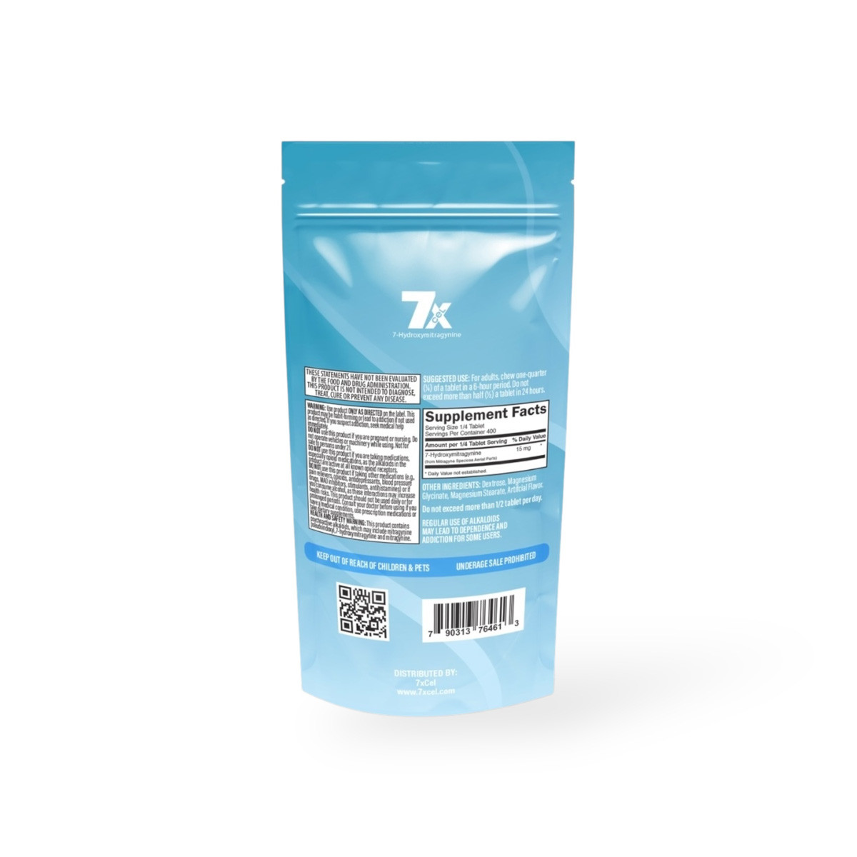7Xcel Natural 7-OH Tablet 60mg | Potent Clean Chewable