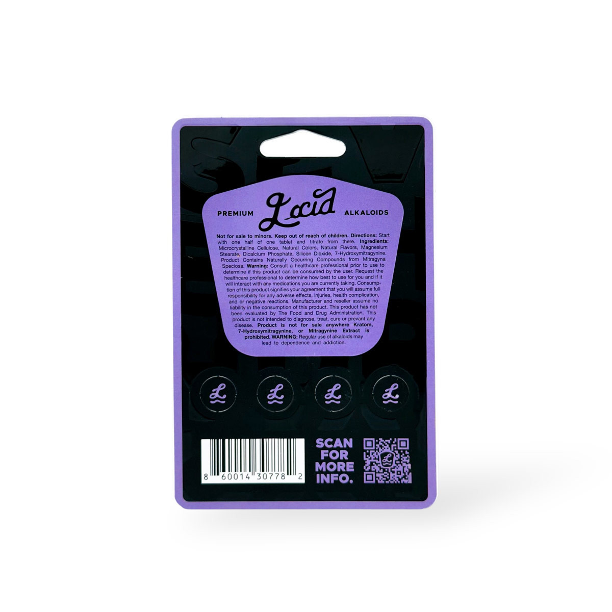 Lucid Black Label 7-Hydroxy Grape Crush Chewable 120mg