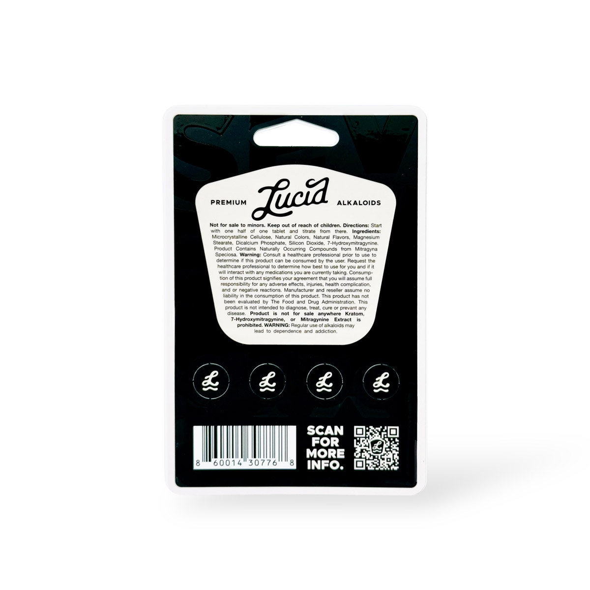 Lucid Black Label 7-Hydroxy Unflavored Chewable 120mg