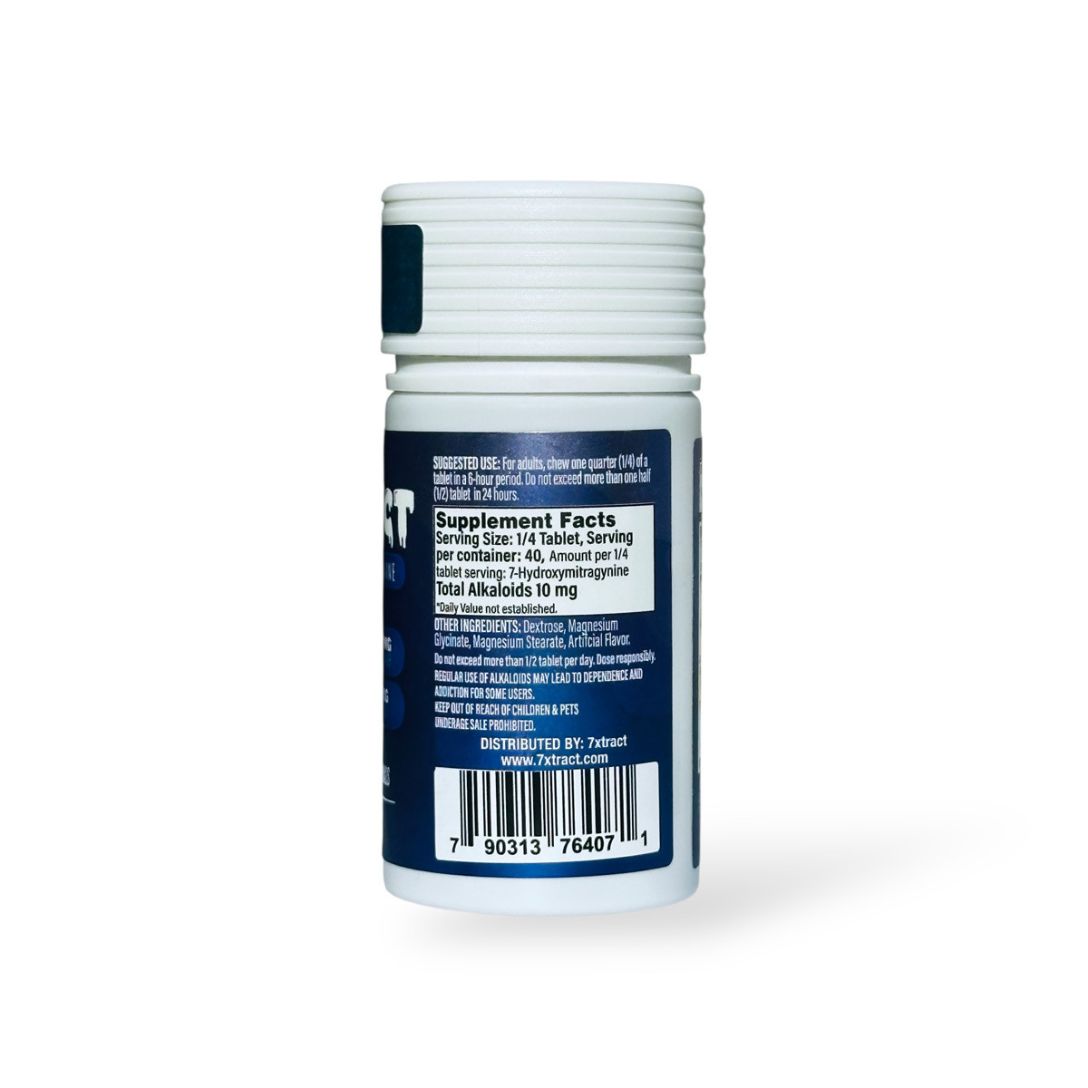 7Xtract 7-Hydroxymitragynine Chewable Tablet Natural 40mg Per Tablet