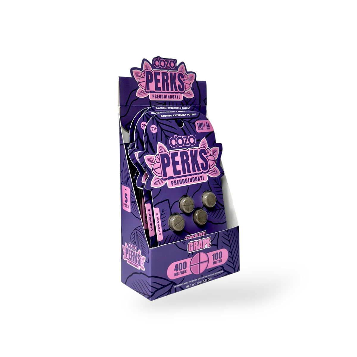 Dozo Perks Extremely Potent Pseudoindoxyl Chewable Tablet Grape 100mg ...