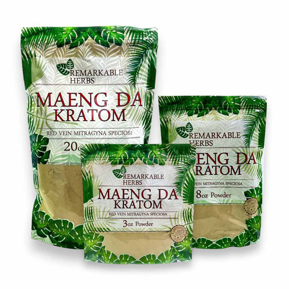 Remarkable Herbs Kratom Maeng Da Powder Variety Pack