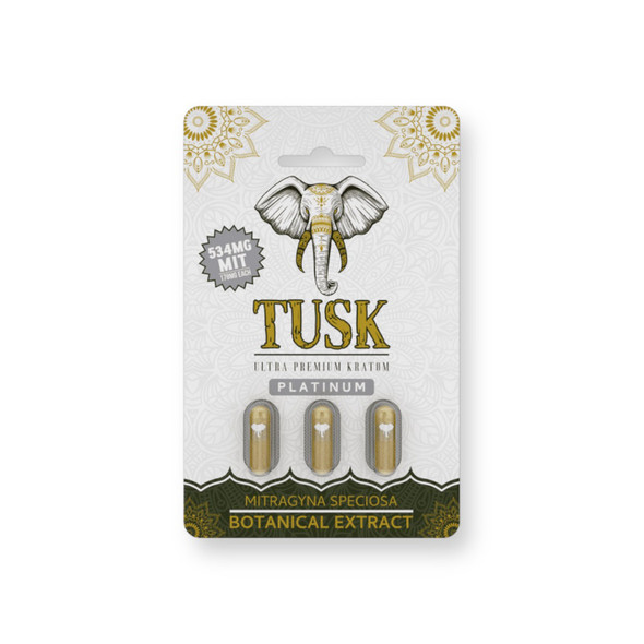 Tusk Ultra Premium Kratom Extract Gummies 10ct Mandarin Orange 350mg