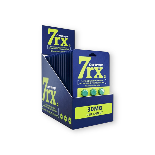 7rx 7-Hydroxy Pseudoindoxyl Chewable Tablets 30mg | 3ct