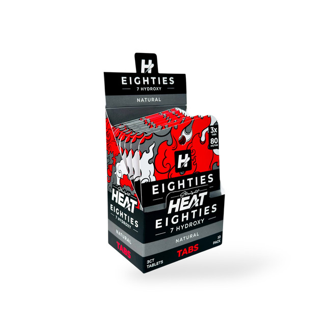 Straight Heat Eighties Natural 7-Hydroxy Tablets 80mg
