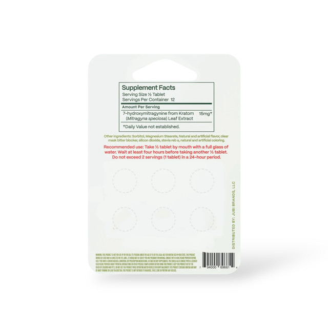 Jubi 7-OH Grape Chewable Tablets 30mg