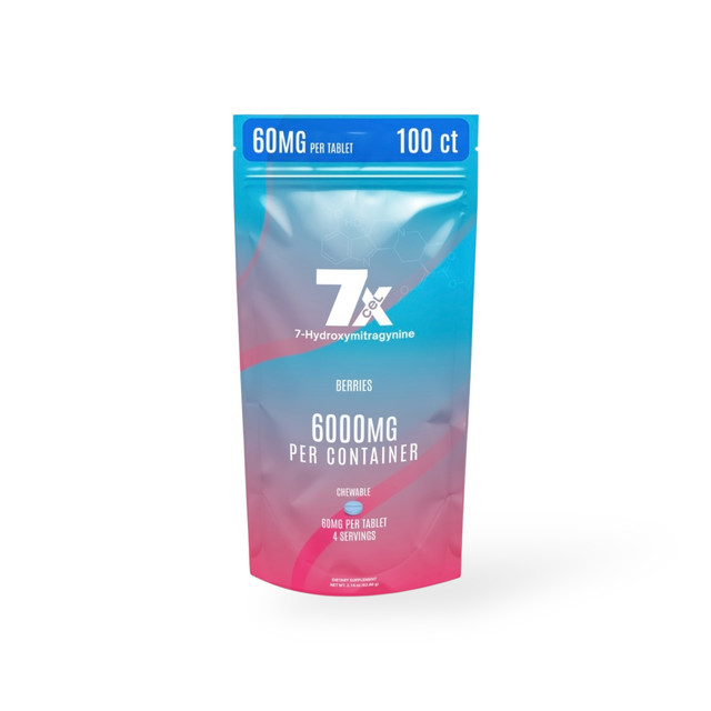 7Xcel Berry 7-OH Tablet 60mg | High-Potency Chewable