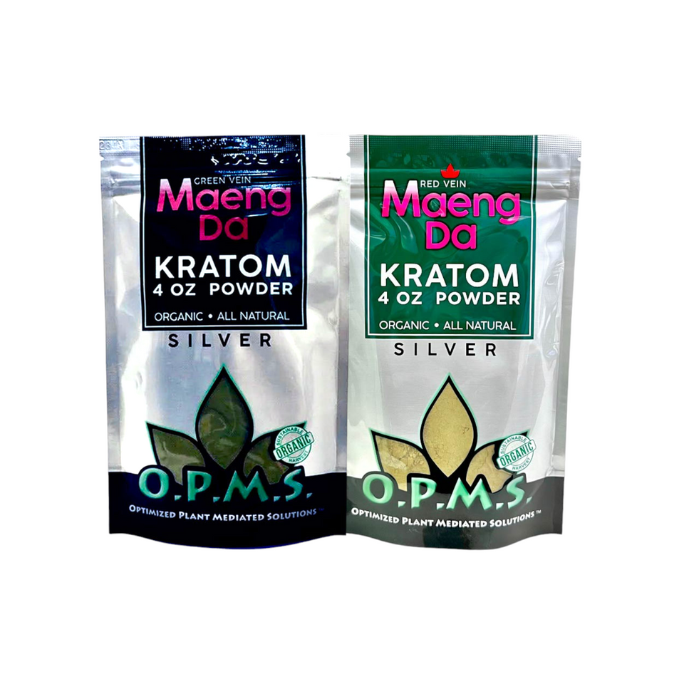 OPMS Silver Maeng Da Kratom Powder Sampler