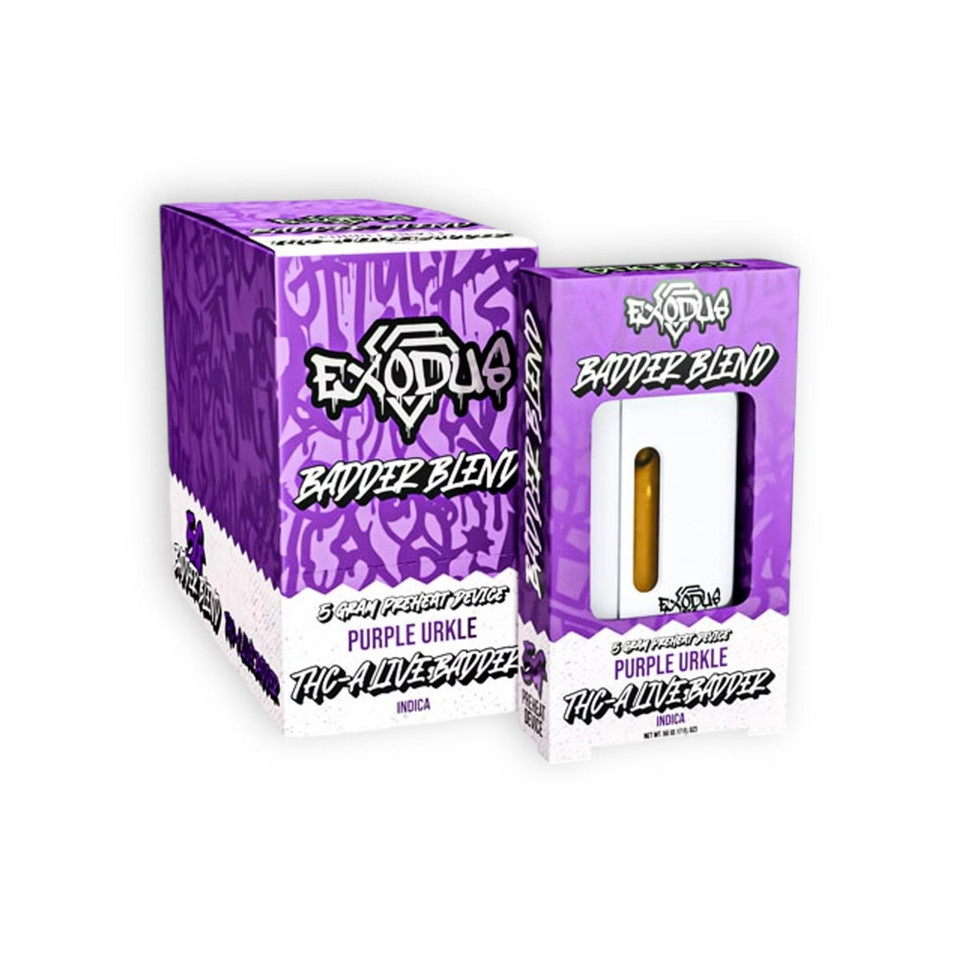 Exodus Badder Blend THCA Vape - Indica Purple Urkle 5g Exodus Badder Blend THCA Vape - Indica Purple Urkle 5g