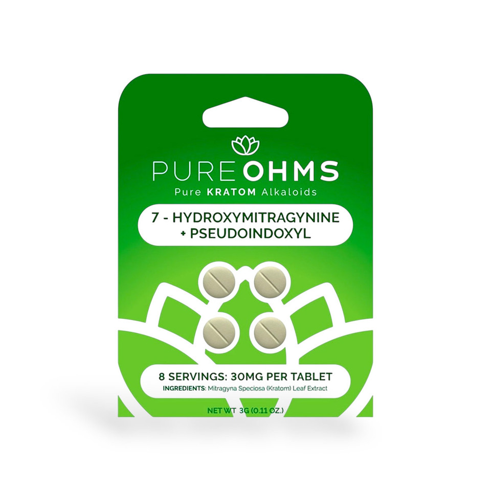 Pure Ohms Black 7-OH Tablet 50mg – Highly Potent Kratom