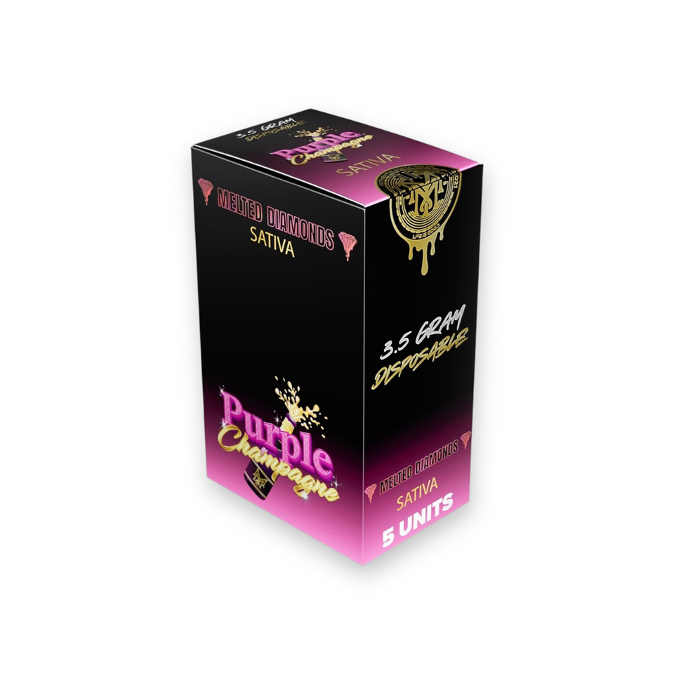 Muha Meds Melted Diamonds Vape Purple Champagne Sativa 3.5g
