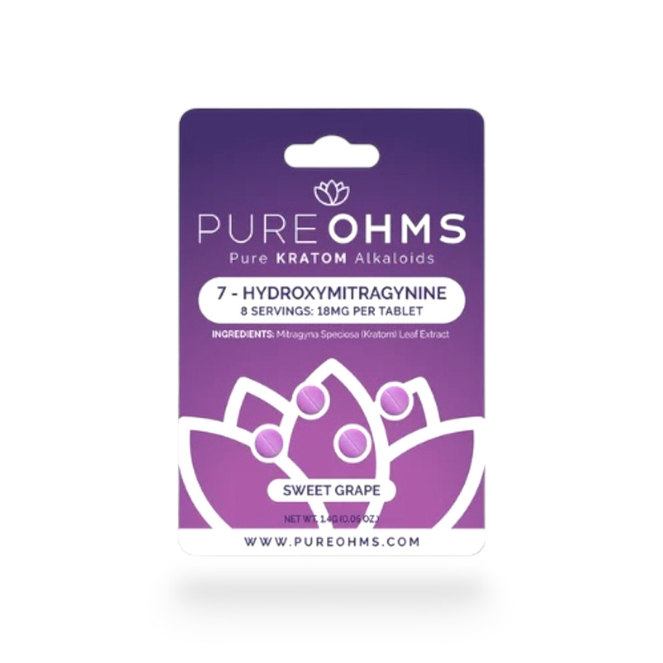 Pure Ohms 7-Hydroxymitragynine Tablet Sweet Grape
