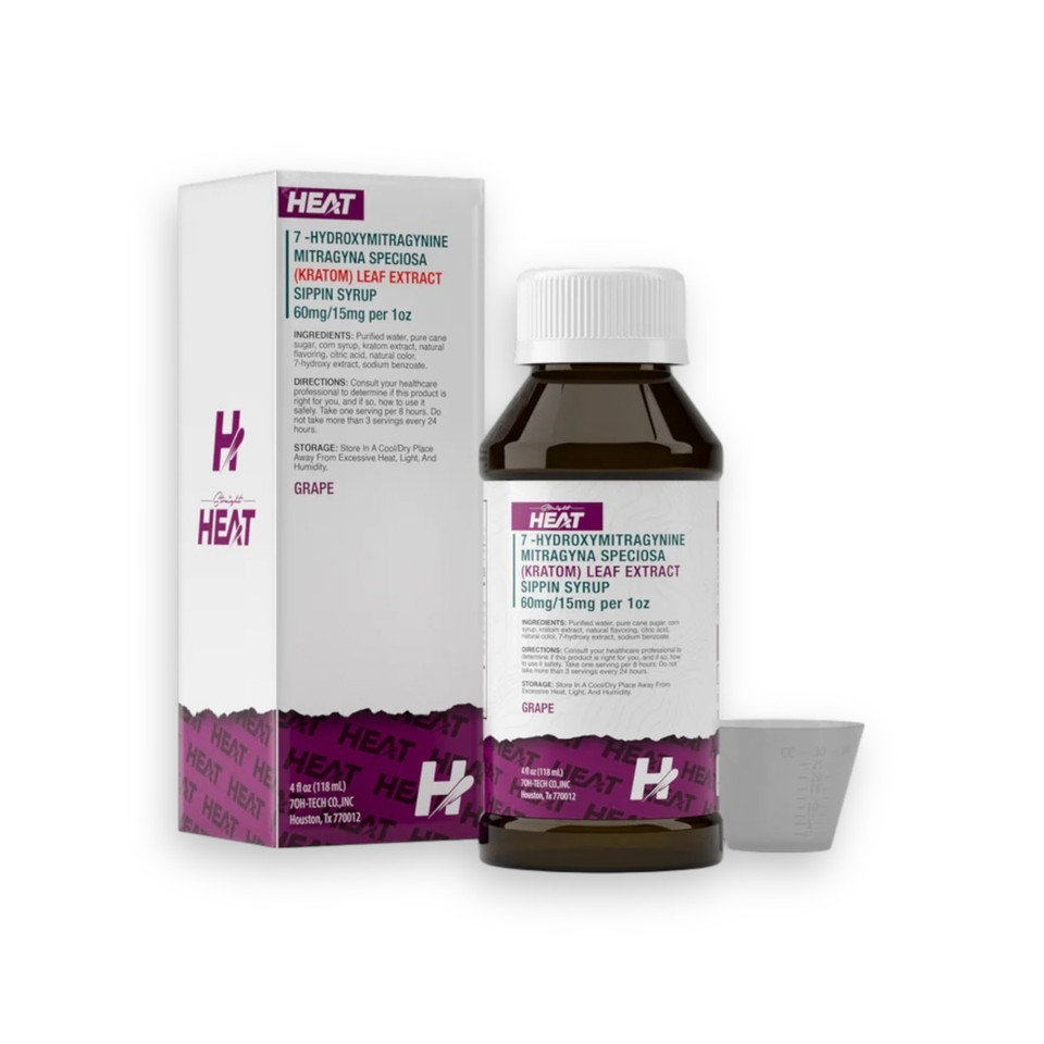 Straight Heat | 7-Hydroxy Chewable Tablets, Syrup, Shots | Pure Leaf Kratom