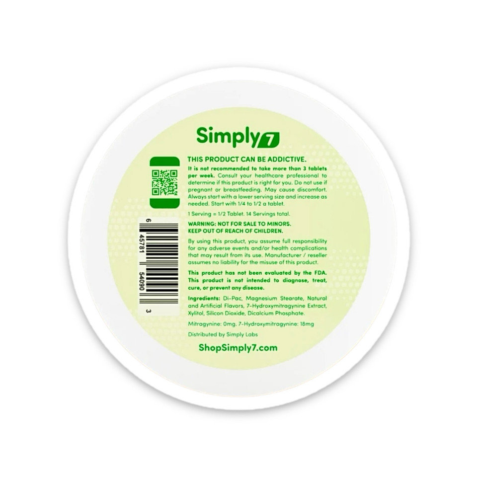 Simply7 7-OH Tablet Lemon Mint 18mg