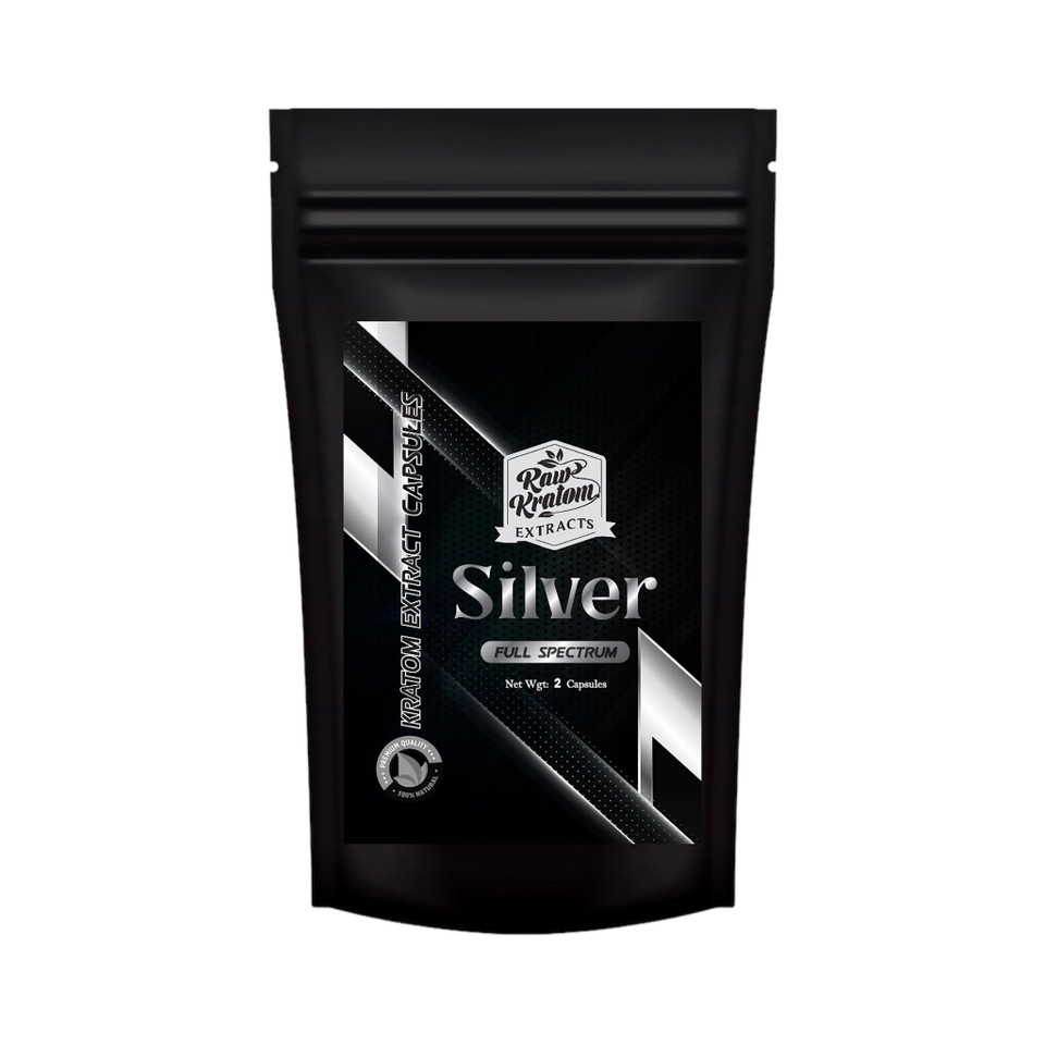 Raw Kratom Extracts Silver Capsules Discover the power