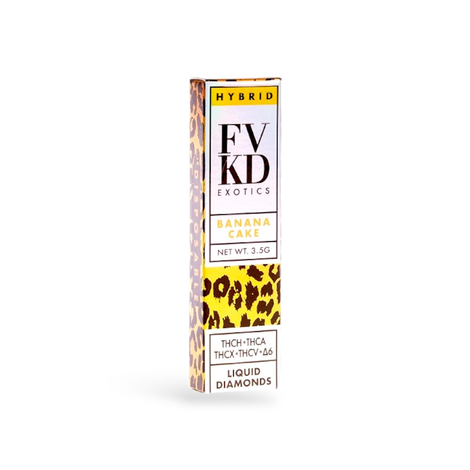 FVKD Exotics Banana Cake 3.5G Hybrid Disposable Vape